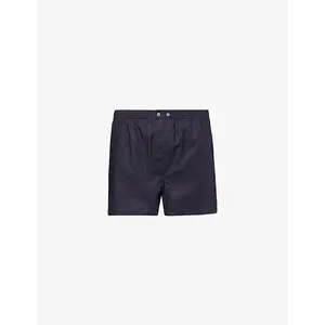 Derek Rose Classic-fit Cotton Boxer Shorts - Black