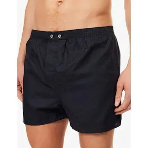 Derek Rose Classic-fit Cotton Boxer Shorts - Black