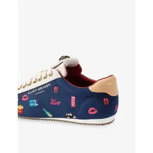 Kurt Geiger Islington Embroidered Low Top Trainers