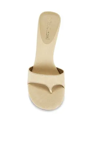 Jeffrey Campbell Linette Sandal With Sculptural Heel - Beige