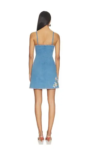 Veronica Beard Embroidered Cotton Blend Dress