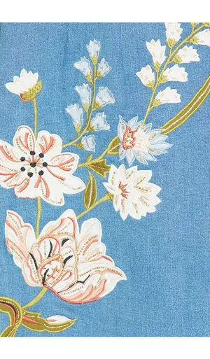 Veronica Beard Embroidered Cotton Blend Dress