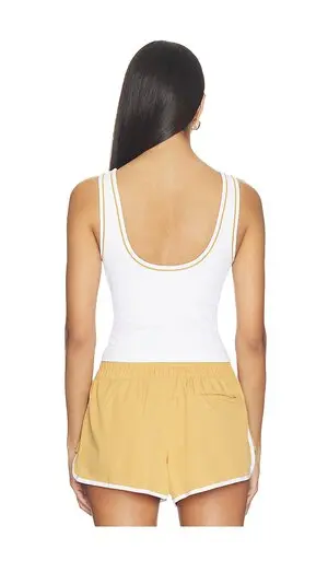 Varley Barney Piped Tank Top - White