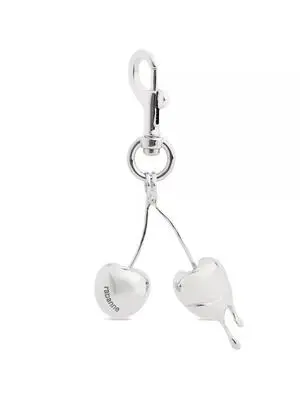 Rabanne Brass Cherry Pendant Charm - Silver