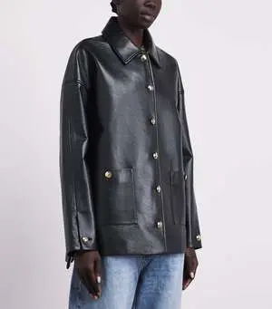 ANINE BING Regenerated Leather Luca Jacket