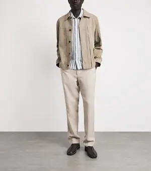 Vince Cotton-blend Beach Stripe Shirt