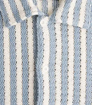 Vince Cotton-blend Beach Stripe Shirt