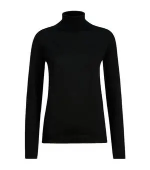 Brunello Cucinelli Cashmere-silk Blend Rollneck Sweater With Metallic Threads
