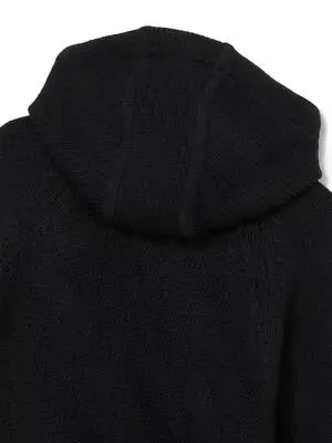 STUDIO TOMBOY Hooded Zip-up Wool Blend Sweater