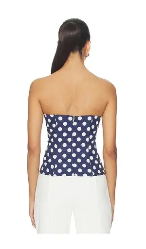 MORE TO COME Tina Corset Top - Navy