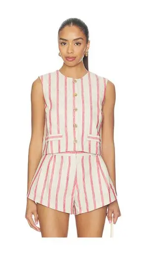 Amanda Uprichard Jeremiah Sleeveless Top - Red