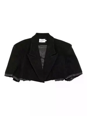 Vaquera Distressed Cropped Jacket - Grey