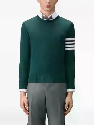 Thom Browne 4-bar Stripe Crew Neck Sweater