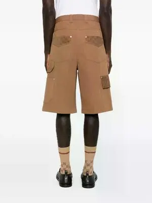 Gucci Gg-monogram Detail Cargo Shorts