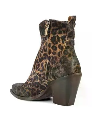 JE T'AIME MILANO|WOMAN Je T'aime Milano Leopard Print Leather Boots