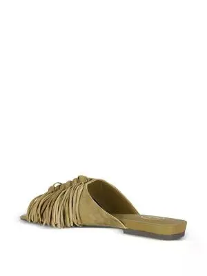 Ash Brigitte Knotted Fringe Sandals - Neutrals