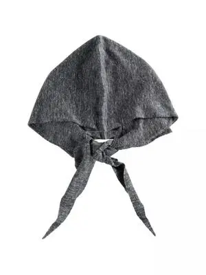 OMAR AFRIDI Marl-effect Triangular Hoodie