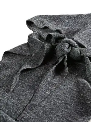 OMAR AFRIDI Marl-effect Triangular Hoodie