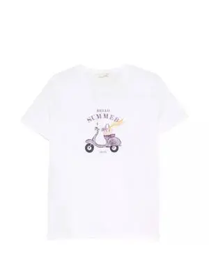 Liu Jo Cotton T-shirt With Graphic Print - White
