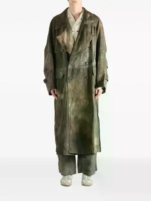 ZIGGY CHEN Double-breasted Distressed Effect Coat