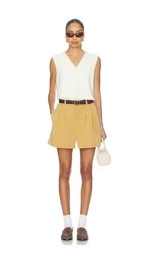 Varley Tatyana Cable Knit Vest Top - Ivory