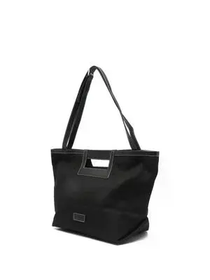 Max Mara Logo Appliqué Canvas Tote Bag