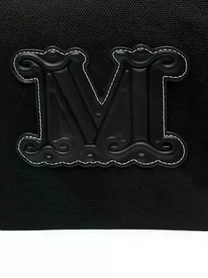Max Mara Logo Appliqué Canvas Tote Bag