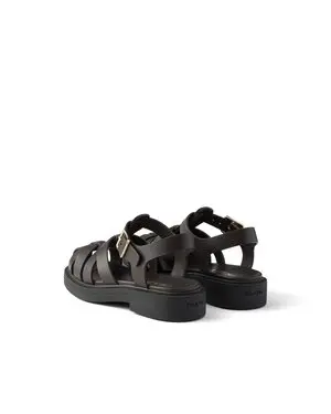 Prada Leather Fisherman's Sandals