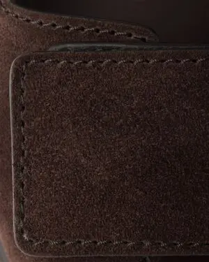 Prada Suede Band Sandals - Dark Brown
