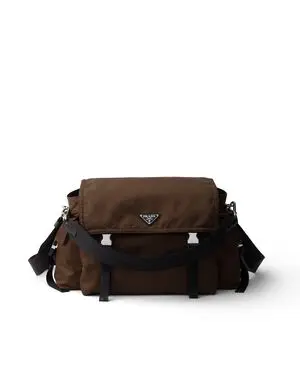 Prada Re-nylon And Leather Bag - Sienna