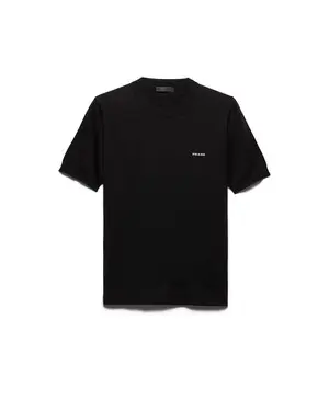 Prada Cotton Crew-neck Sweater - Black