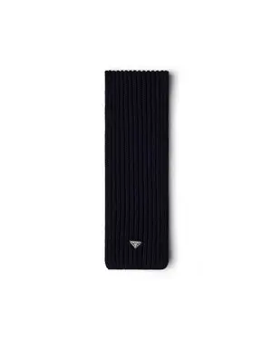 Prada Wool Scarf - Navy