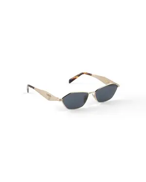 Prada Metal Frame Sunglasses - Graphite Lenses