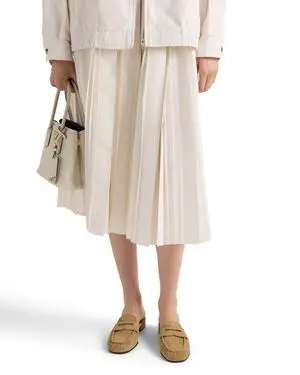 Prada Suede Mules - Ecru