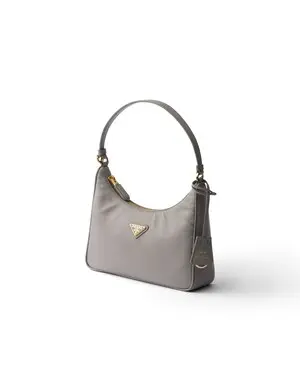 Prada Re-edition 2005 Re-nylon And Saffiano Mini Bag - Cloudy Gray