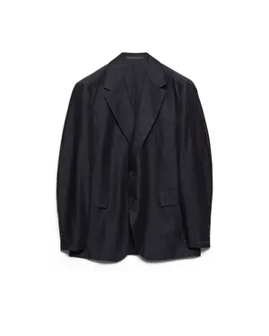 Prada Single-breasted Cotton And Silk Jacket