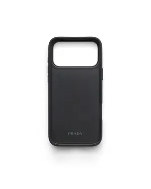 Prada Saffiano Leather Case For Iphone 17 Pro Max - Black