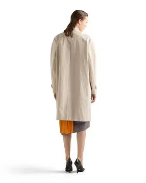 Prada Single-breasted Poplin Coat