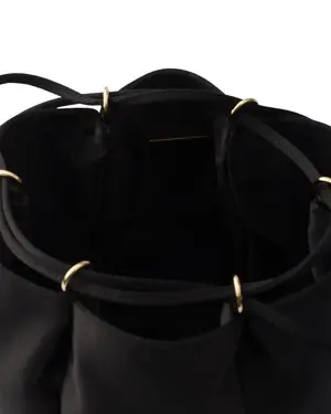 Prada Satin Mini Bucket Bag - Black