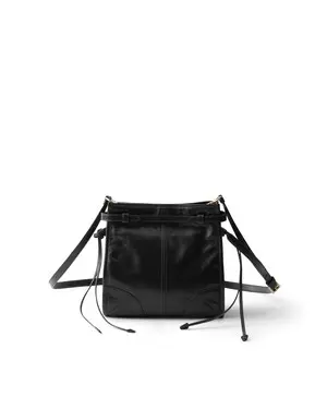 Prada Leather Mini Shoulder Bag - Black