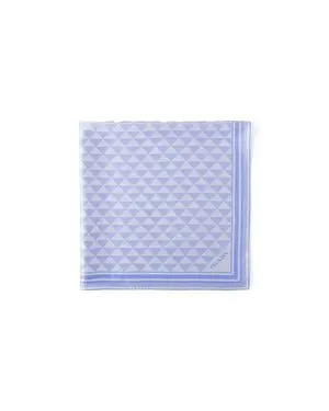 Prada Jacquard Silk Scarf 90 - Wave/white