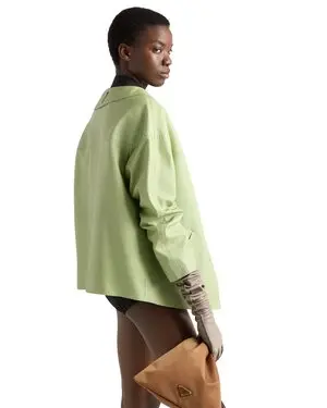 Prada Nappa Leather Jacket - Willow
