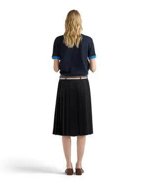 Prada Pleated Midi Skirt