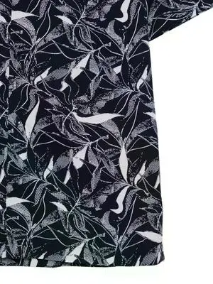 Michael Kors Leaf-print Short-sleeve Shirt