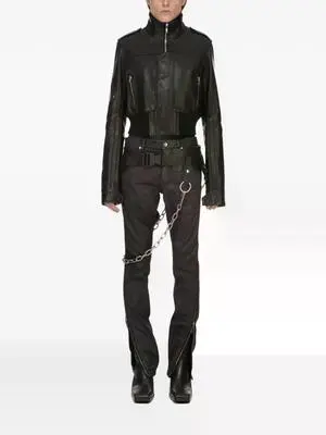 Rick Owens Leather Zip Jacket