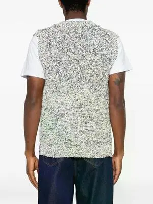 AMARANTO Marl Effect V-neck Vest