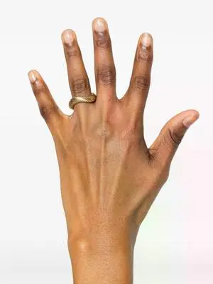 RAINBOW K Textured Ring