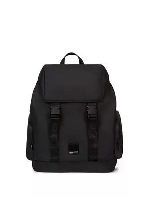Karl Lagerfeld Venture Buckled Backpack - Black