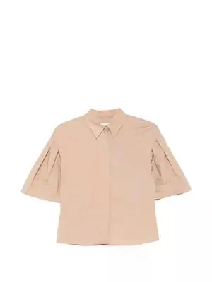 XACUS Pleated Sleeve Shirt - Neutrals