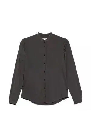 XACUS Band-collar Button-up Shirt - Grey